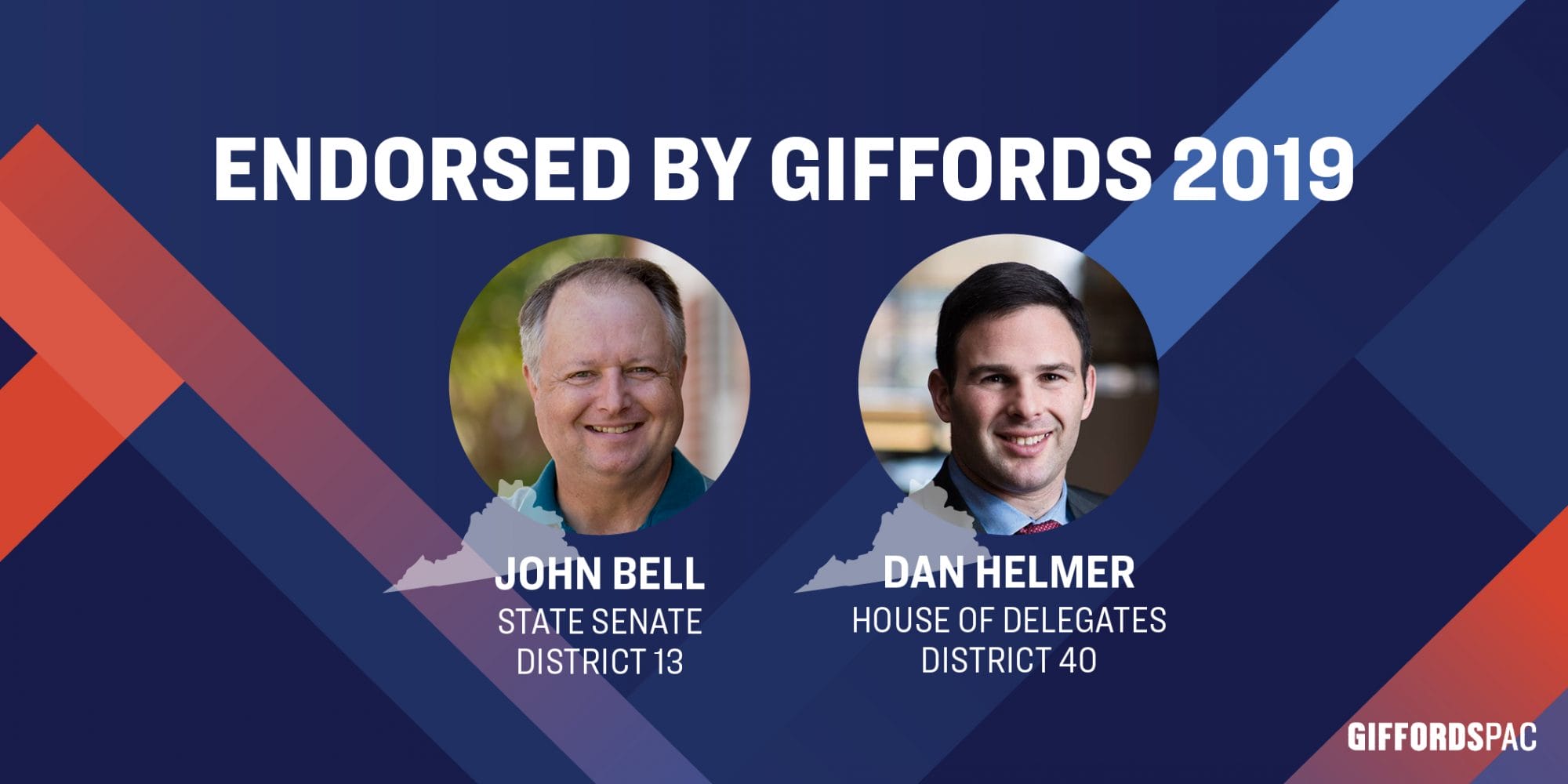 In First Endorsement of 2019, Giffords Backs Dan Helmer and John Bell ...