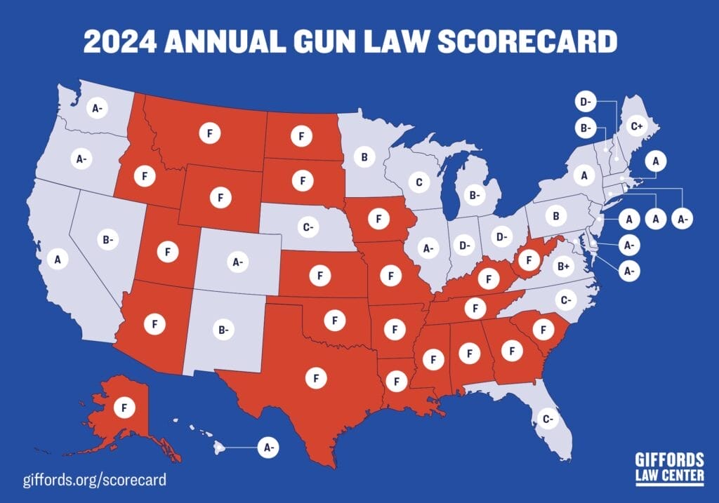 Annual Gun Law Scorecard reflects stronger gun laws save lives | GIFFORDS